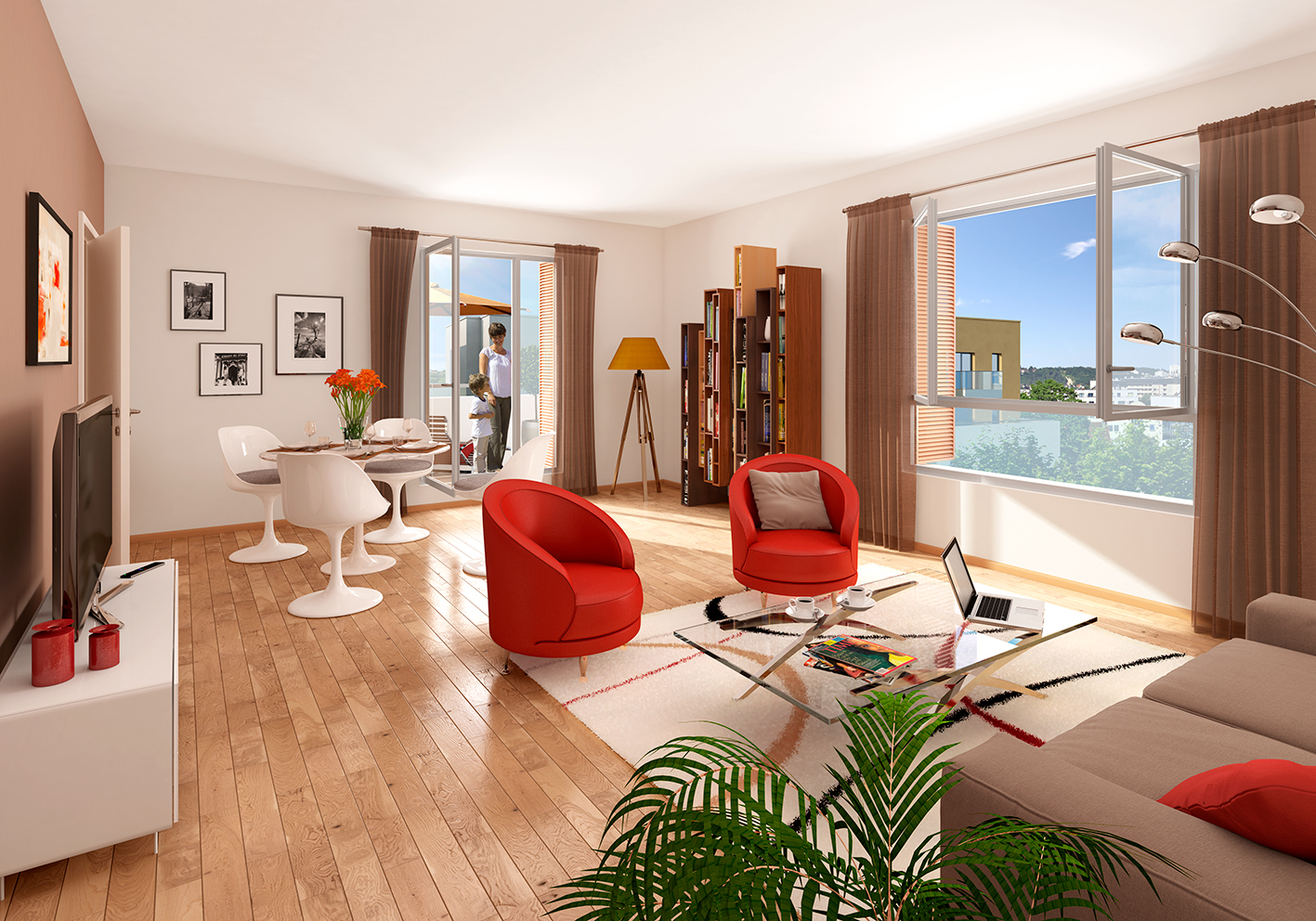 Les intérieurs – Laurent Prullière illustrations perspectives immobilières